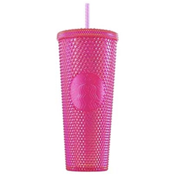 Starbucks | Kitchen | New Limited Edition Starbucks Hot Pink Studded ...